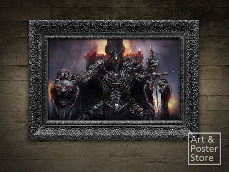 Second Life Marketplace - Demon Knight | Medieval Fantasy Art | Black ...